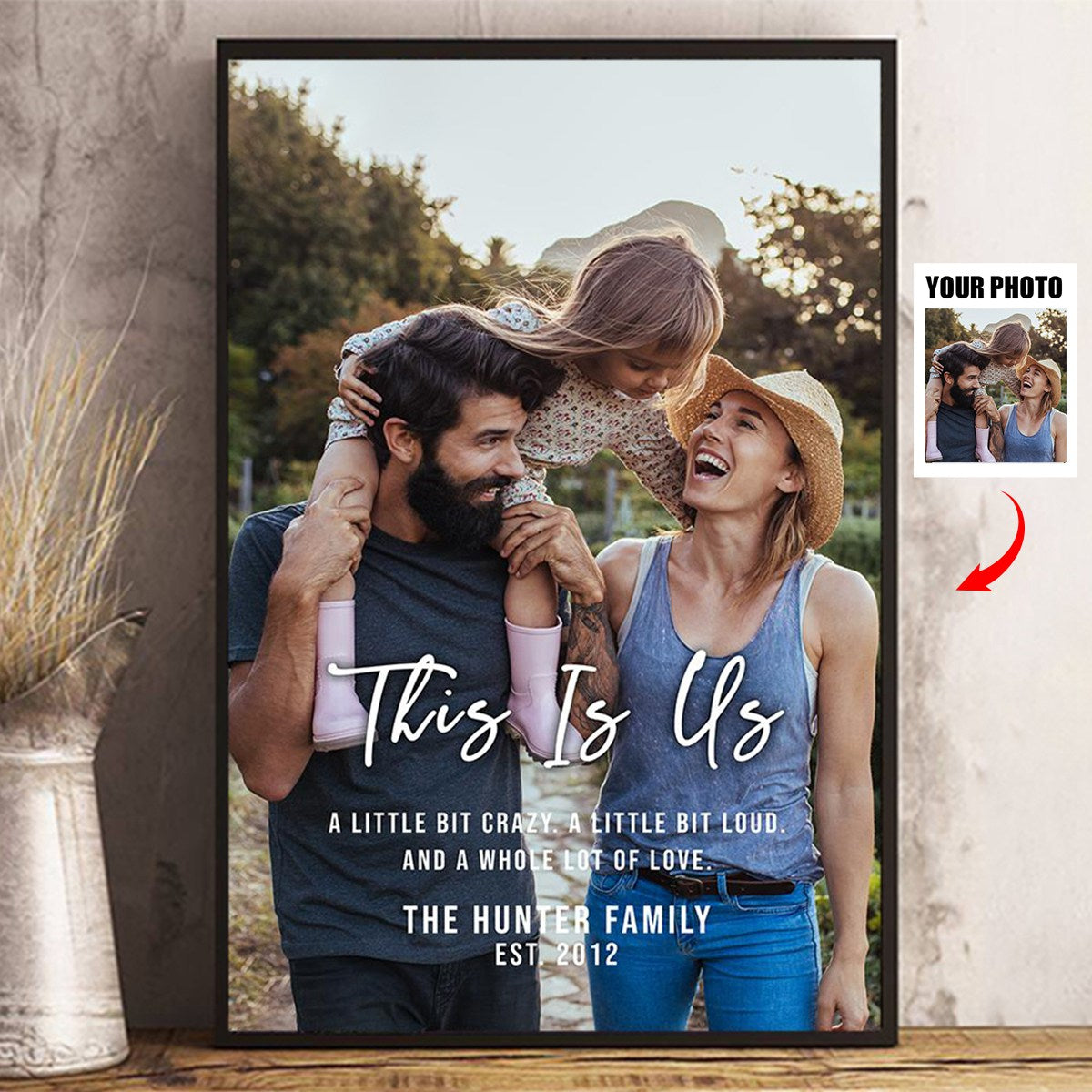 Personalized This is Us Family Photo Poster - Lovem-oom